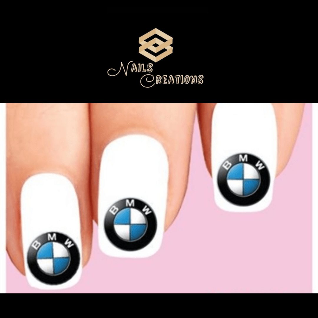 BMW Assorted Set Nail Decals Stickers Waterslide Nail Art Design ...